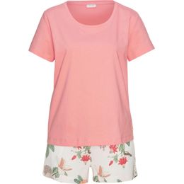 Lascana Luxurious Nights Shorty, floral, für Damen, pink, 40/42