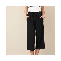 Living Crafts 7/8-Hose INGA Culotte-Stil mit weit geschnittenen 7/8-Beinen