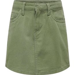 Only® Jeansrock, kurz, Baumwolle, für Kinder, grün, 158