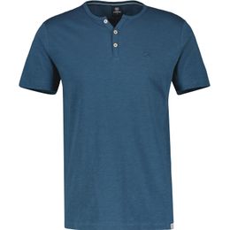 Lerros T-Shirt, Henley, Baumwolle, für Herren, blau, M