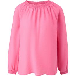 comma, CASUAL IDENTITY Shirtbluse, Elastikbündchen, für Damen, pink, 40