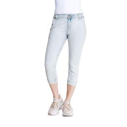 Zhrill 7/8-Jeans Capri Jeans DALVA Blau angenehmer Tragekomfort