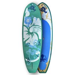 Runga-Boards SUP-Board Puaawai BLUE EPX WOOD ON THE TOP Hard Board Stand Up