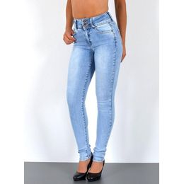 ESRA Skinny-fit-Jeans S200 High Waist Skinny Jeans Damen