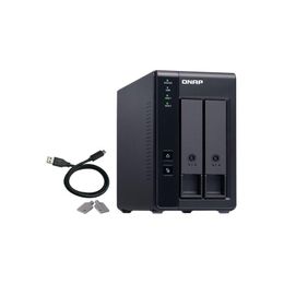 QNAP TR-002 2-Bay USB Type-C Direct Attached Storage with Hardware RAID