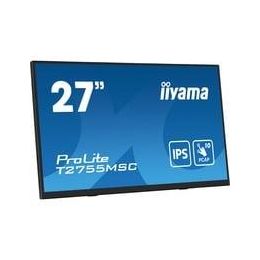 iiyama ProLite T2755MSC-B1, LED-Monitor 69 cm (27 Zoll), schwarz (matt), FullHD, IPS, Touchscreen