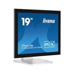 iiyama ProLite T1932MSC-W1SAG, LED-Monitor 48 cm (19 Zoll), wei&szlig; (matt), SXGA, IPS, Touchscreen
