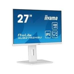 iiyama ProLite XUB2792HSU-W6, LED-Monitor 69 cm (27 Zoll), wei&szlig; (matt), FullHD, IPS, AMD Free-Sync, 100Hz Panel