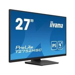iiyama ProLite T2752MSC-B1, LED-Monitor 68.6 cm (27 Zoll), schwarz (matt), Full HD, IPS, Touchscreen, HDMI, DisplayPort, USB