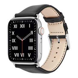 wiiuka Smartwatch-Armband tiime Armband Leder für die Apple Watch 1-8