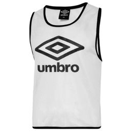 Umbro Funktionsshirt Umbro Training Bib Kinder Kennzeichnungs-Hemd Trainings-Leibchen UMTK0125-096 Fußball-Shirt Weiß