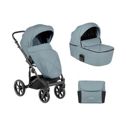 Kikkaboo Kinderwagen Amani 2 in 1 Babywanne, Sportsitz, Wickeltasche, Matratze grün