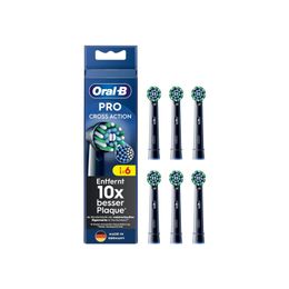 Oral-B Aufsteckbürsten Pro CrossAction Schwarz 6er