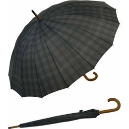 Impliva Langregenschirm Falcone® klassischer Herrenschirm 16-teilig