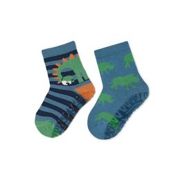 Sterntaler® ABS-Socken Fliesen Flitzer AIR Dino + Nashorn