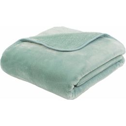 Gözze Wohndecke Premium Cashmere Feeling, Gözze, mit premium Cashmere Feeling, Kuscheldecke, blau