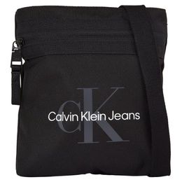 Calvin Klein Jeans Mini Bag SPORT ESSENTIALS FLATPACK18 M, kleine Umhängetasche Herren Schultertasche, schwarz