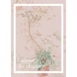 Komar Wandbild L'amour des plantes, (1 St), Kinderzimmer, Schlafzimmer, Wohnzimmer, rosa