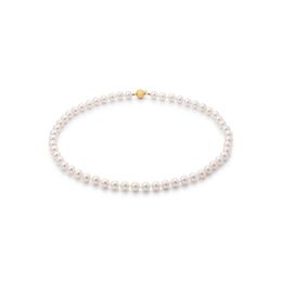 Firetti Perlenkette Schmuck Geschenk Gold 585 Halsschmuck Halskette Perle, Made in Germany - mit Akoyazuchtperle, gelb|goldfarben|weiß