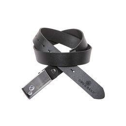 Cipo & Baxx Cipo & Baxx Ledergürtel mit stylischer Schließe, schwarz