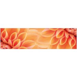 MySpotti Küchenrückwand fixy Dalia, selbstklebende und flexible Küchenrückwand-Folie, orange