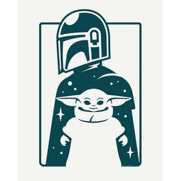 Komar Wandbild Mandalorian The Child and Father, Disney, Star Wars (1 St), Kinderzimmer, Schlafzimmer, Wohnzimmer, bunt