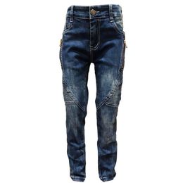 Family Trends Slim-fit-Jeans im angesagten Biker-Design, blau