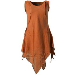 Vishes Tunikakleid Zipfeliges Lagenlook Shirt Tunika im Used-Look Hippie