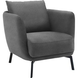 Schöner Wohnen Kollektion SCHÖNER WOHNEN-Kollektion Sessel Pearl - 5 Jahre Hersteller-Garantie, Maße (B/H/T): 86/68/86 cm, auch in Bouclé, Füße Metall, grau