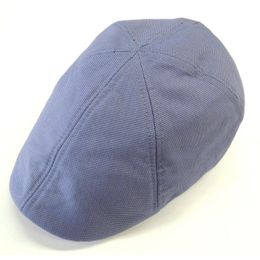 Chaplino Flat Cap mit leichter Musterung, blau