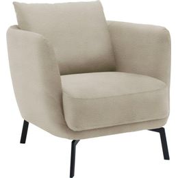 Schöner Wohnen Kollektion SCHÖNER WOHNEN-Kollektion Sessel Pearl - 5 Jahre Hersteller-Garantie, Maße (B/H/T): 86/68/86 cm, auch in Bouclé, Füße Metall, beige