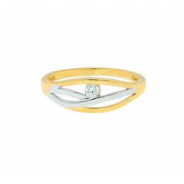 Adelia´s Adelia´s Fingerring 333 Gold Ring mit Zirkonia, Goldschmuck für Damen, goldfarben