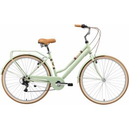 Bikestar Cityrad, 7 Gang Shimano RD-TY21 Schaltwerk, Kettenschaltung, grün