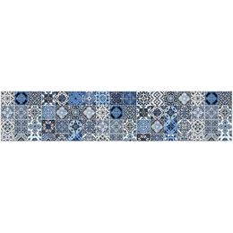 MySpotti Küchenrückwand fixy Stefano Fliese, selbstklebende und flexible Küchenrückwand-Folie, blau