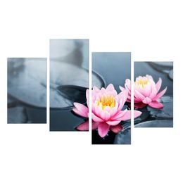 Bilderdepot24 Leinwandbild Lotusblüte