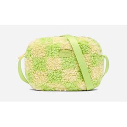 UGG Australia UGG® Janey II Umhängetasche aus Sherpa für Damen in Honeycomb/Vibrant Green, Größe O/S