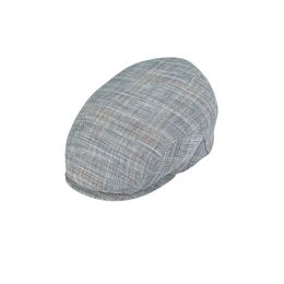 Chaplino Flat Cap in angesagtem Look, blau|grau