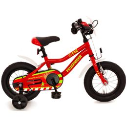 Bachtenkirch Kinderfahrrad Feuerwehr, 1 Gang, rot