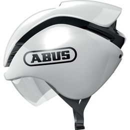 Abus Rennradhelm GAMECHANGER Tri shiny black, weiß