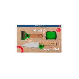 Opinel Messer-Set Le Petit Chef Kinder KüchenmesserSet 3-teilig grün (Set