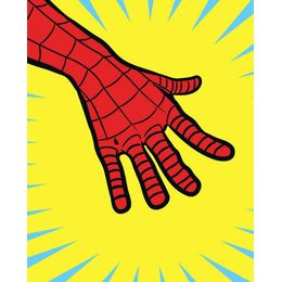 Komar Wandbild Marvel PowerUp Spider-Man Hand, (1 St), Kinderzimmer, Schlafzimmer, Wohnzimmer, bunt