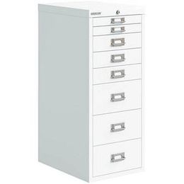 Bisley MultiDrawer™ Schubladenschrank verkehrsweiß 8 Schubladen 27,9 x 40,8 x 67,0 cm