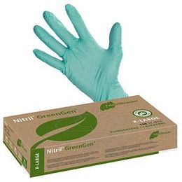 Meditrade® unisex Einmalhandschuhe Nitril® GreenGen® grün Größe XL 100 St.