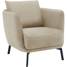 Schöner Wohnen Kollektion SCHÖNER WOHNEN-Kollektion Sessel Pearl - 5 Jahre Hersteller-Garantie, Maße (B/H/T): 86/68/86 cm, auch in Bouclé, Füße Metall, gelb