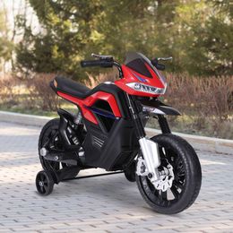 HOMCOM Kindermotorrad Kinder-Elektromotorrad 3-6 Jahren Elektrofahrzeuge Rot