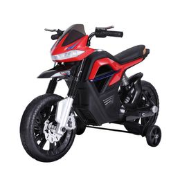 HOMCOM Kindermotorrad Kinder-Elektromotorrad Elektro-Motorrad für Kinder 3-6 Jahren Licht Musik MP3