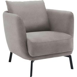 Schöner Wohnen Kollektion SCHÖNER WOHNEN-Kollektion Sessel Pearl - 5 Jahre Hersteller-Garantie, Maße (B/H/T): 86/68/86 cm, auch in Bouclé, Füße Metall, silberfarben