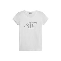 4F Laufshirt 4F Damen Baumwoll T-Shirt mit Aufdruck H4Z21-TSD02