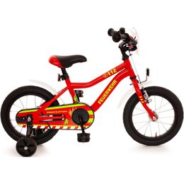 Bachtenkirch Kinderfahrrad Feuerwehr, 1 Gang, rot