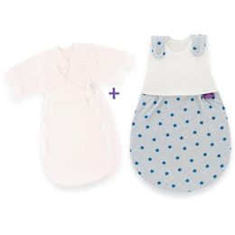 Träumeland Träumeland Babyschlafsack 3tlg. Set LIEBMICH, Design Sternentraum blau (3 tlg), blau